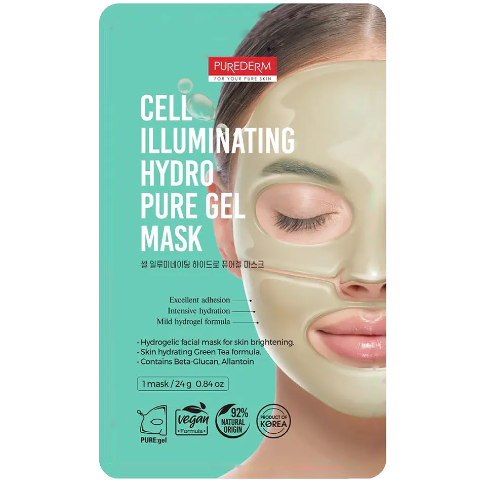 Purederm Mask Hydro Pure Gel Cell Illuminating 24 gr - Farmacia Carina